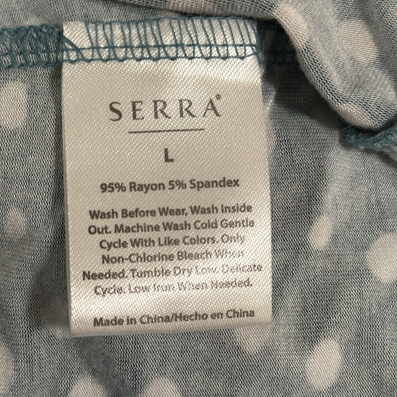 Serra | Dresses | Serra Teal And White Polka Dot Maxi Dress With ...